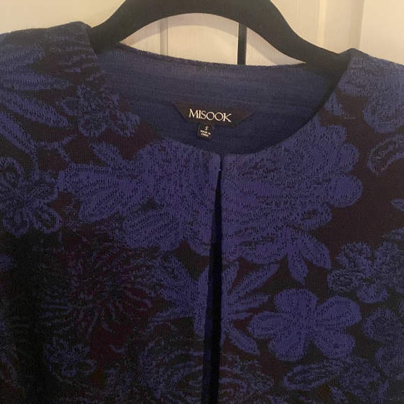 Misook | Jackets & Coats | Misook Size Small Black And Blue Blazer ...